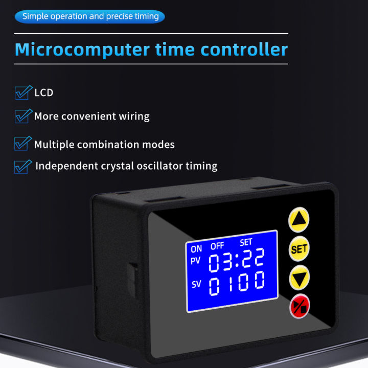 เครื่องควบคุมเวลาไมโครคอมพิวเตอร์จอแสดงผลดิจิตอล W1032เครื่องควบคุมเวลา ...