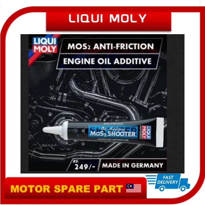 (100% ORIGINAL) LIQUI MOLY MOTORBIKE MOS2 SHOOTER (20ML)-3444 LIQUI MOLY OIL ADDITIVE MOS2 ...