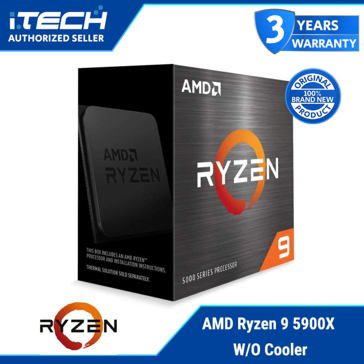 AMD Ryzen 9 5900X 12 core | 24 threads | AM4 Unlocked Desktop Processor ...