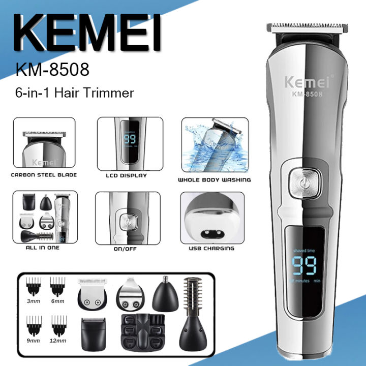Kemei Beard Hair Trimmer Professional Multifunction Beard Hair Trimmer ...