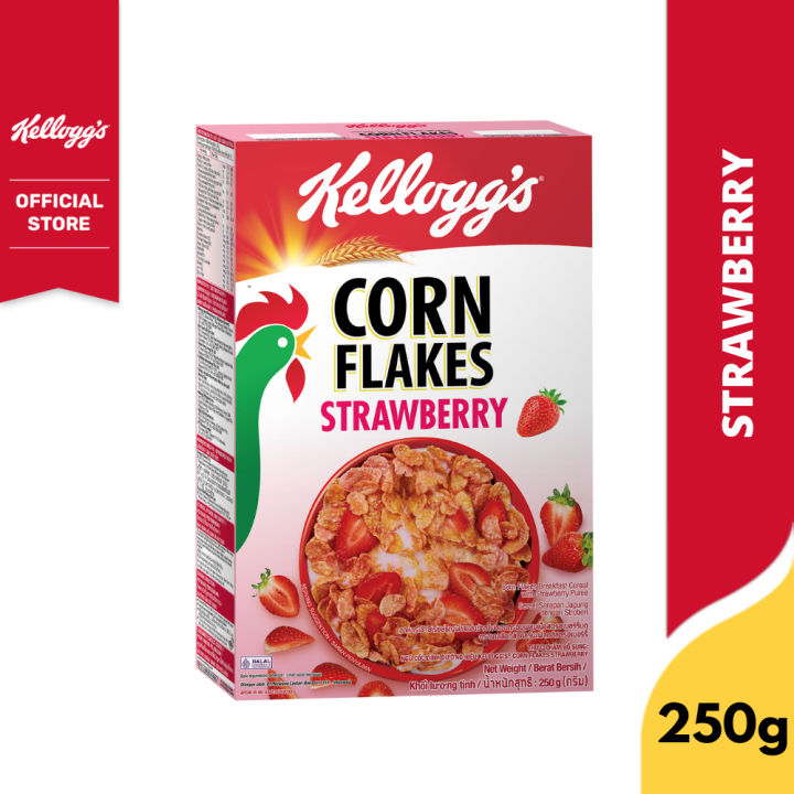 Kellogg's Fruit Corn Flakes 250g (Honey Crunch/Strawberry) | Lazada