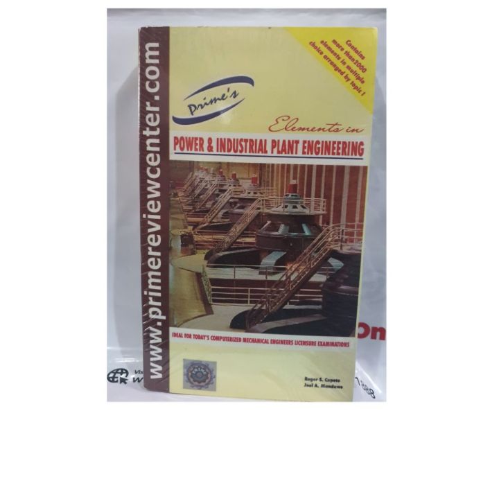PRIME Elements in POWER &INDUSTRIAL PLANT ENGINEERING By:Capote | Lazada PH