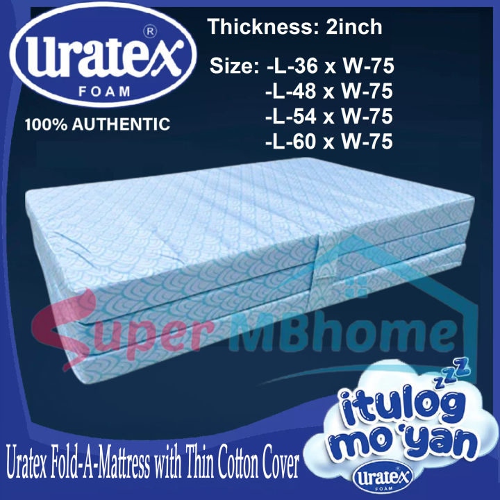 URATEX Fold A Mattress With Thin Cover #FAM2-36/48/54/60 | Lazada PH