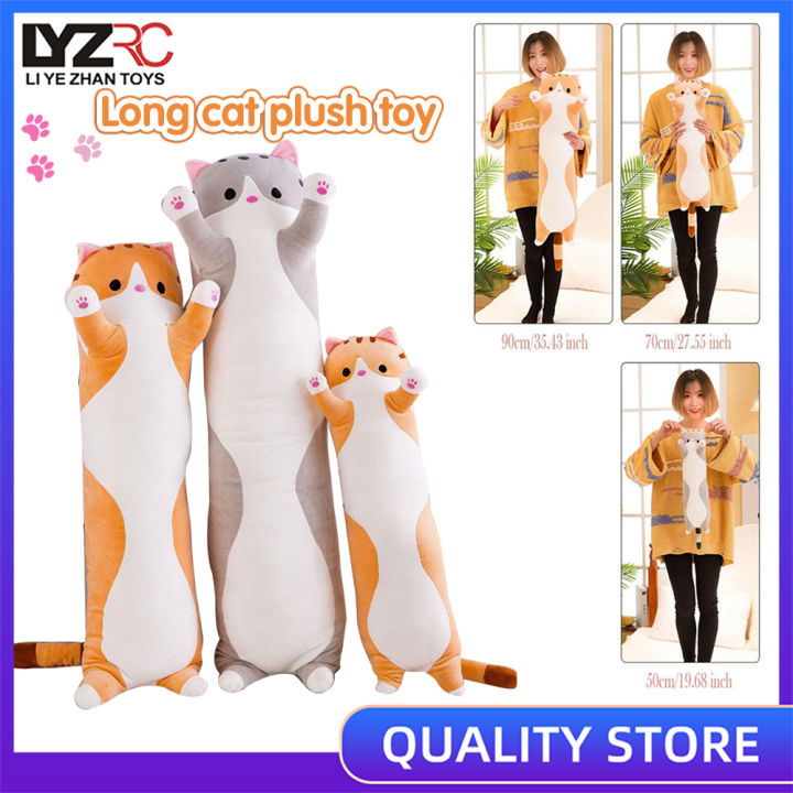 LYZRC Cartoon Animal Long Cat Plush Toy pillow Stuffed Dolls Boys Girls ...