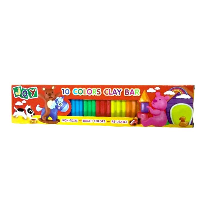 Joy Modeling Clay Bar 10 Colors Assorted Colors | Mr. Paper | Lazada PH