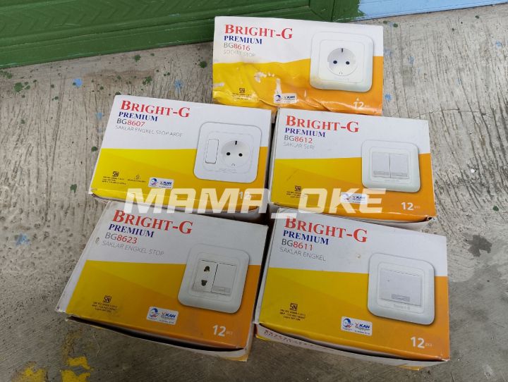 STOP KONTAK DAN SAKLAR TANAM BRIGHT-G PREMIUM | Lazada Indonesia