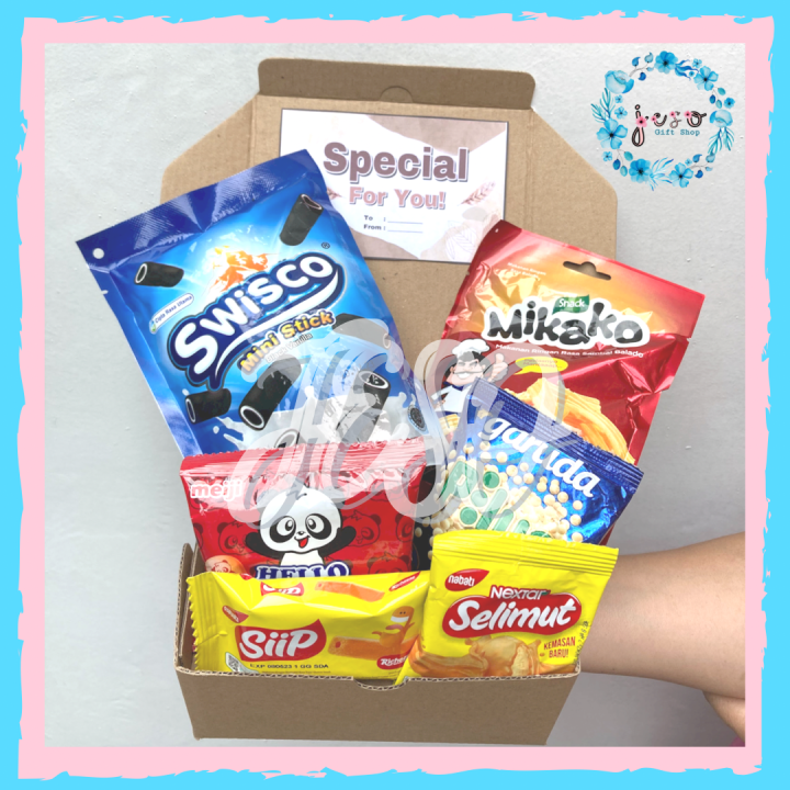 JESO (Baby Mix) Mini Snack Box Set Hampers / Snack Ulang Tahun / Gift Box / Anniversary / Kado ...