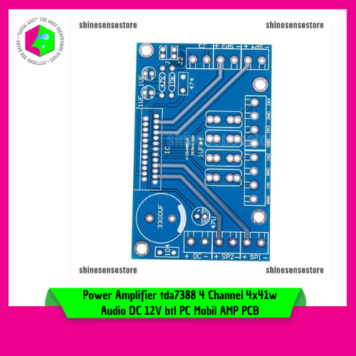 Power Amplifier tda7388 4 Channel 4x41w Audio DC 12V btl PC Mobil AMP PCB | Lazada Indonesia
