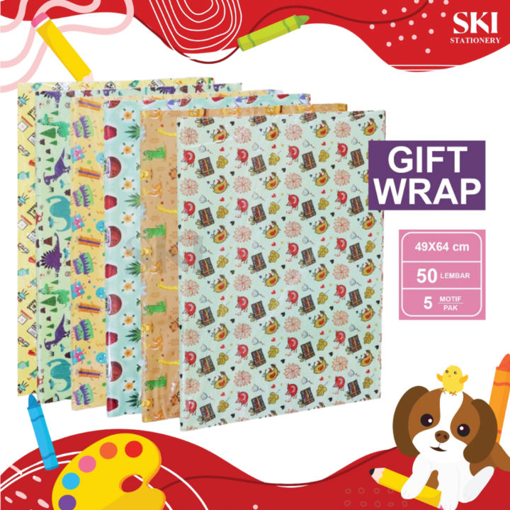 (1 LEMBAR) Kertas Kado Sidu / Kertas Kado Ulang Tahun / Kertas Kado ...