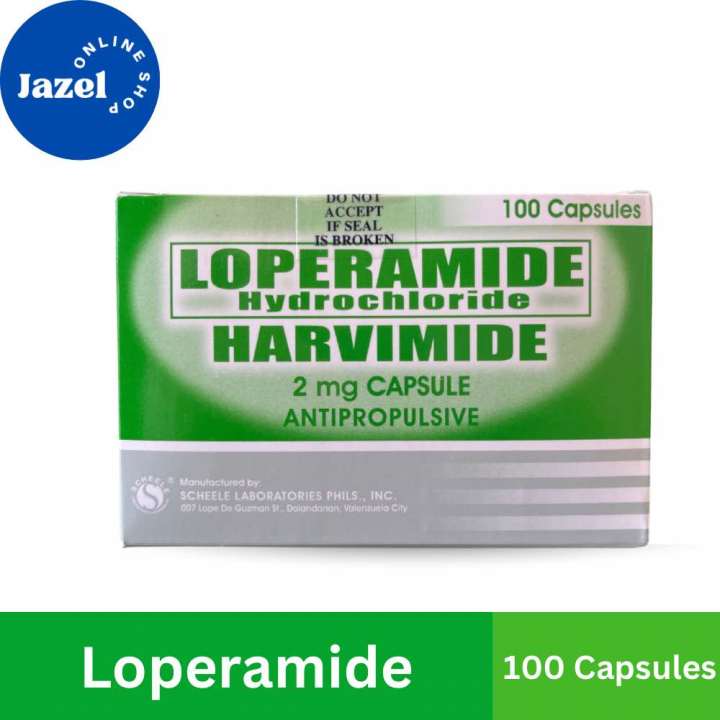 HARVIMIDE Loperamide 2mg 100 capsules | Expiry: 08/2028 | Lazada PH