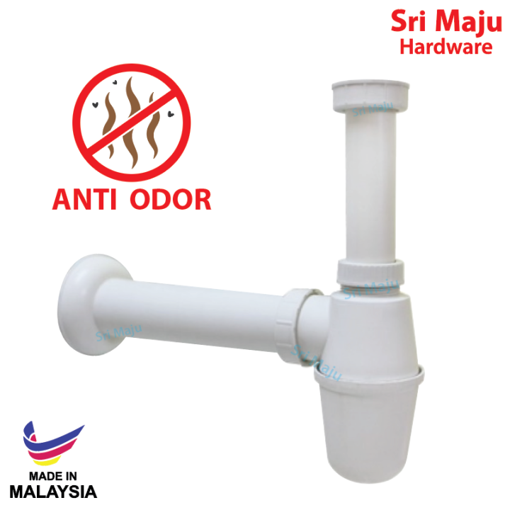MAJU SWA-LT Quality Malaysia Plastic Bottle L Trap Anti Odor Faucet ...