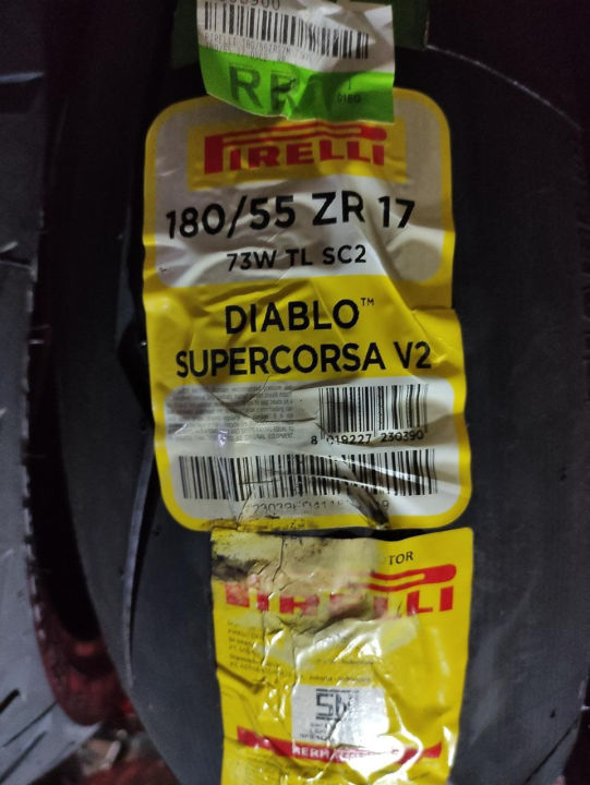Ban Pirelli 180 55 - 17 ZR Radial supercorsa super corsa soft compound ...