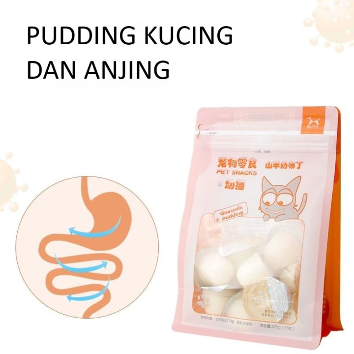 (1 BIJI) Pudding Hewan Peliharaan Makanan Cemilan Kucing dan Anjing ...