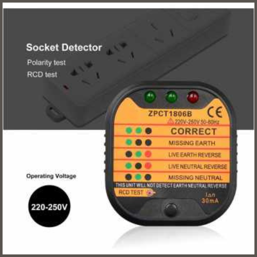 NS Alat penguji susunan listrik / Smart Socket Tester Detector Circuit ...