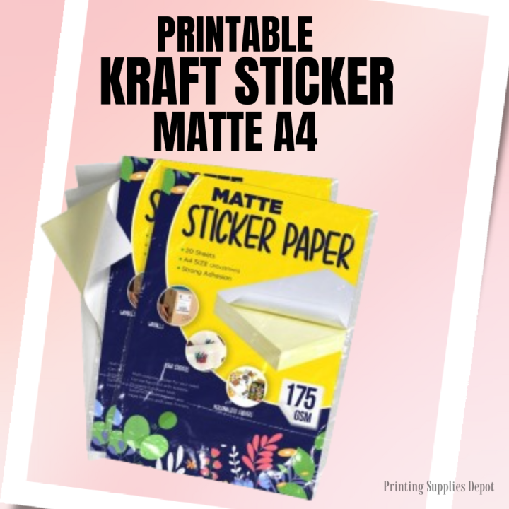 PSD - Sticker Paper Matte A4 | Lazada PH