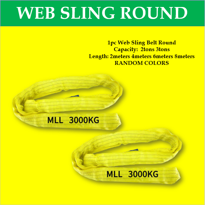 Mago 2-3 Tons 2-4-6-8 Meters Web Sling Belt Round Elastic Polyester ...