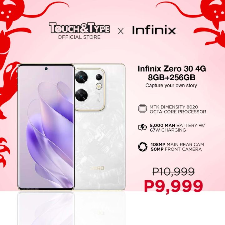 [NEW!] Infinix Zero 30 4G 8GB+256GB Gaming Smartphone | Lazada PH