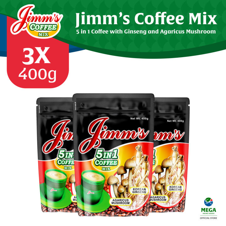 Jimm's Coffee Mix | 5 in 1 Coffee Pouch 400g by 3s | Lazada PH