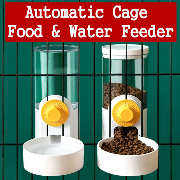 READY STOCK Pet Auto Automatic Cage Feeder Cat Bowl Automatik Bekas ...