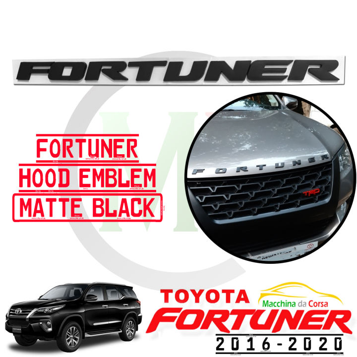 Toyota Fortuner 2016-2020 Hood Emblem (Black) | Lazada PH