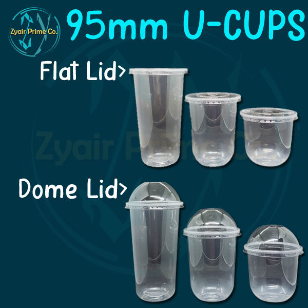 U cup 95mm with Dome Lid/Flat Lid (12oz, 16oz, 22oz) | Lazada PH