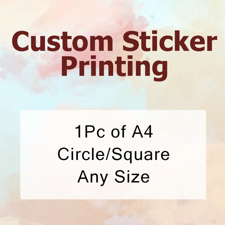 Customise / Personalise Sticker Labels Per Sheet of A4 | Any Size ...