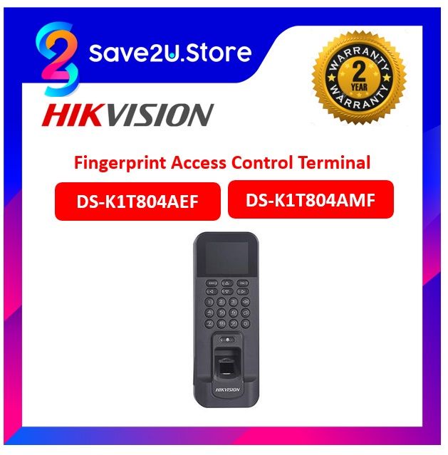 HIKVISION DS-K1T804AEF/DS-K1T804AMF Fingerprint Access Control Terminal ...