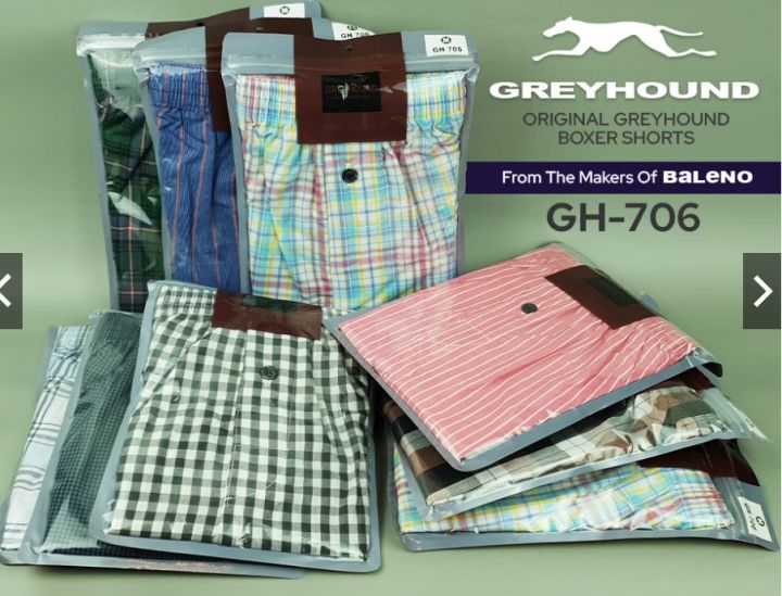 Original Greyhound Men's Boxer Shorts (From The Makers Of Baleno) GH ...