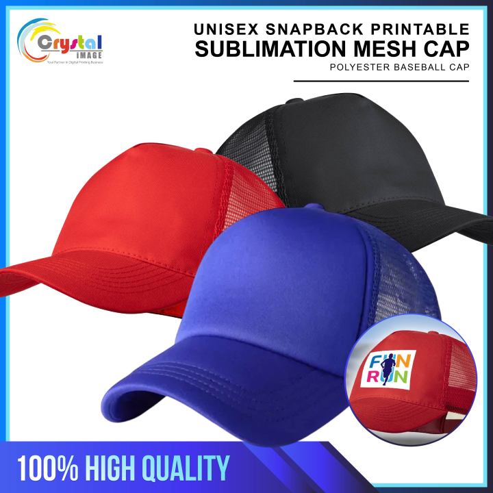 Sublimation Mesh Cap Plain Net Cap Baseball Cap Unisex Full Color ...