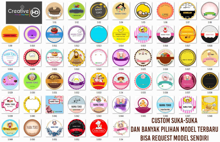 LABEL STICKER KEMASAN + CUTTING | Lazada Indonesia