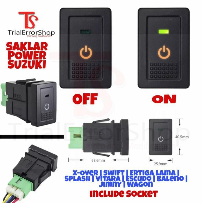 SWITCH PANEL SAKLAR ON OFF POWER SUZUKI SX4 SWIFT ERTIGA SPLASH APV ...