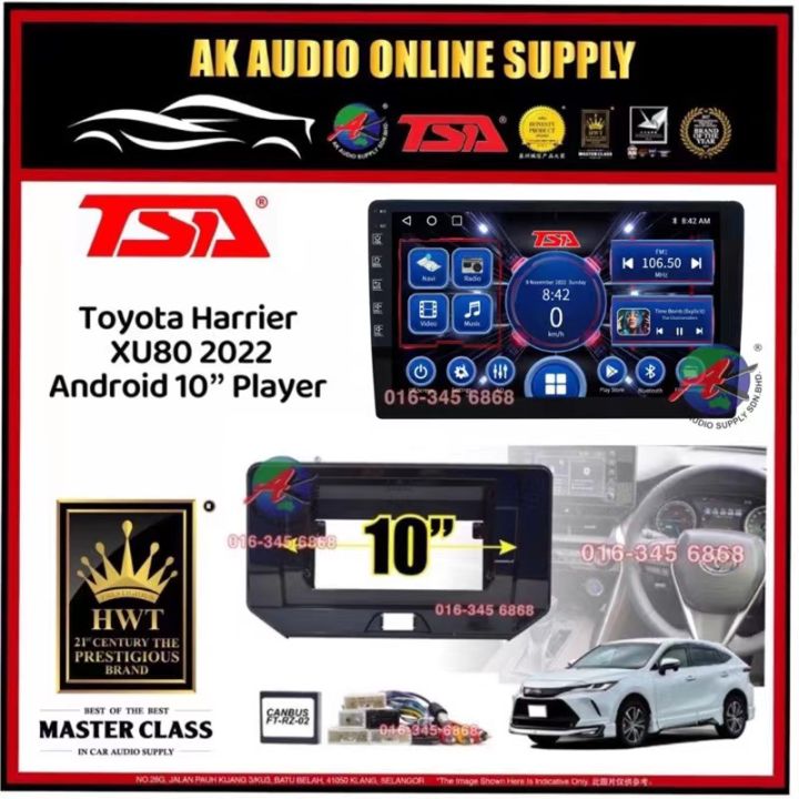 [ MTK 2+32GB ] TSA Toyota Harrier XU60 2022 - 2023 Android 10'' inch ...