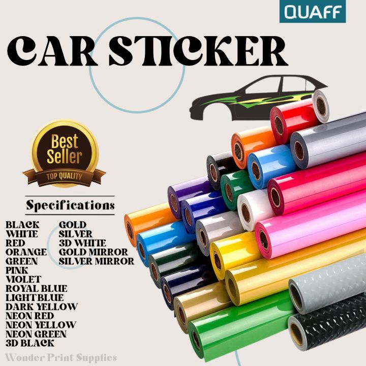 WPS - QUAFF CAR STICKER (24INCHESx 10METERS) PER ROLL | Lazada PH