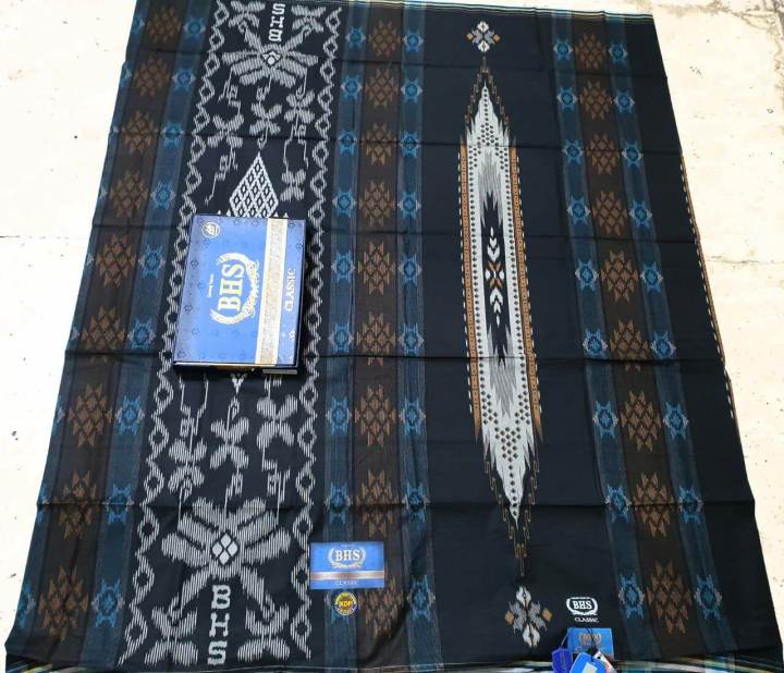 Sarung BHS Cosmo Polos Hitam GOLD bhs hitam polos bhs polos warna ...