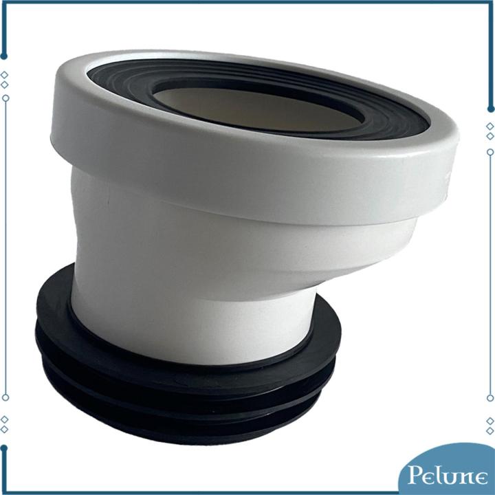 Pelune Offset Toilet Flange Connector Adapter 4 inch Extension Toilet ...