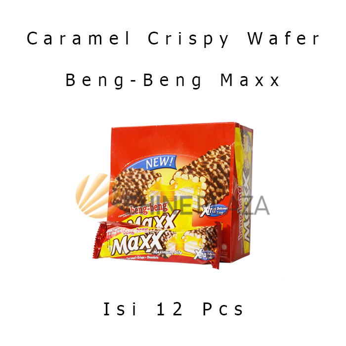 [BOX] Beng Beng Maxx Chocolate Caramel Crispy Wafer - BengBeng Coklat ...