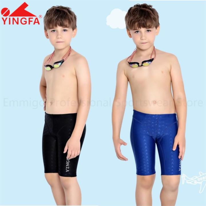 FINA Approved Jammer YINGFA Boys Sharkskin Racing Swimsuit Teen ...