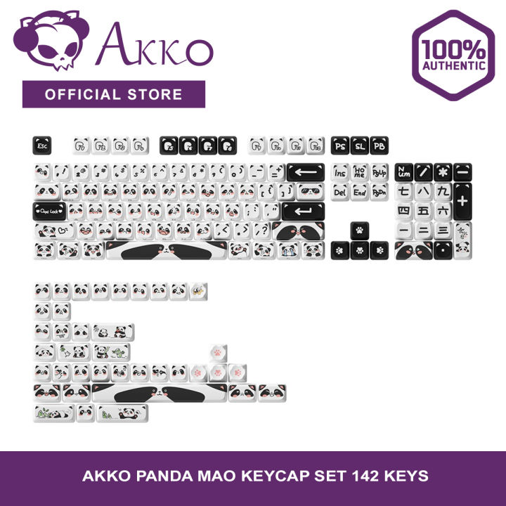 Akko Panda Mao Keycap Set 142 Keys | Lazada PH