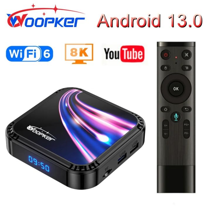 Woopker 2023 New Android 13 TV Box K52 4G 64G 32G Rockchip RK3528 Quad Core 8K HD Media Player ...
