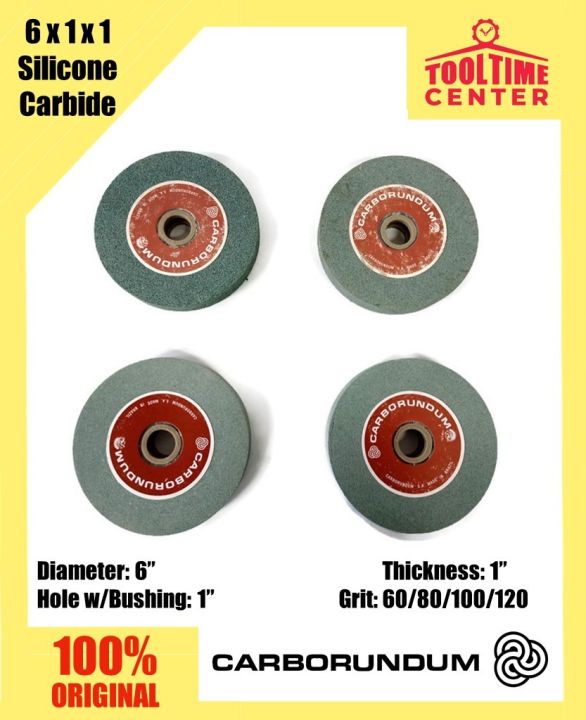 Carborundum Silicon Carbide Grinding Stone 6"x 1"x 1" Grit 60/80/100 ...