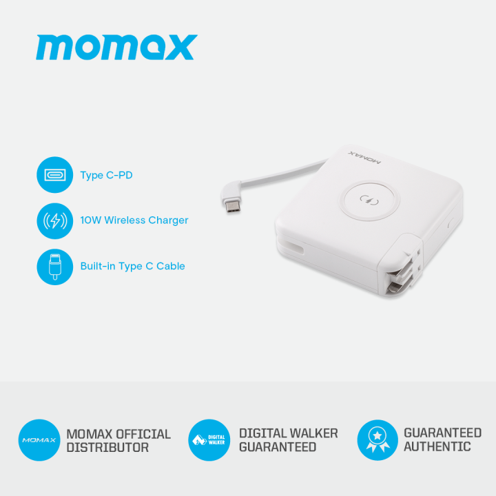 Momax Q.Power Plug 18W Wireless Portable PD Charger (MFi Version ...