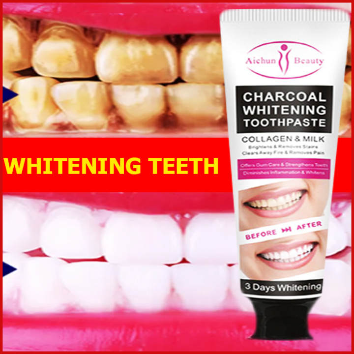 [ READY STOCKS ] AICHUN TEEETH Whitening Toothpaste Activated Coconut ...