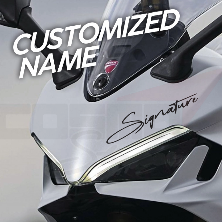 CUSTOMIZED PERSONALIZED NAME STICKER SIGNATURE STYLE WATERPROOF | Lazada PH