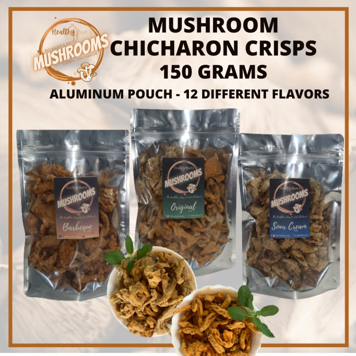 150 GRAMS CRISPY MUSHROOM CHICHARON ALUMINUM POUCH - 12 FLAVORS | Lazada PH