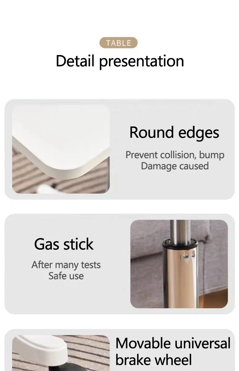 Mobile lifting table standing work table sofa bedside table mobile ...