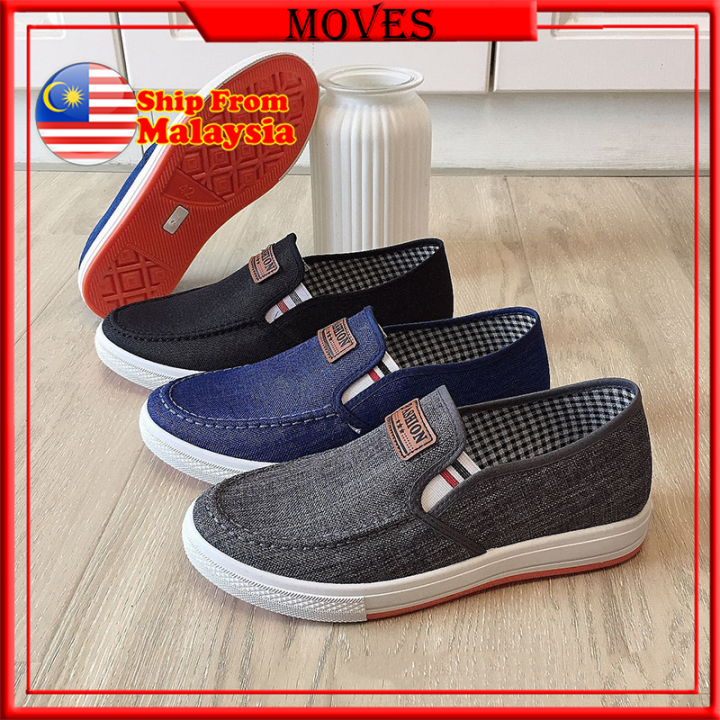 MOVES MALAYSIA- Kasut Lelaki Sneaker Loafer Shoes Fashion Outdoor Shoes ...