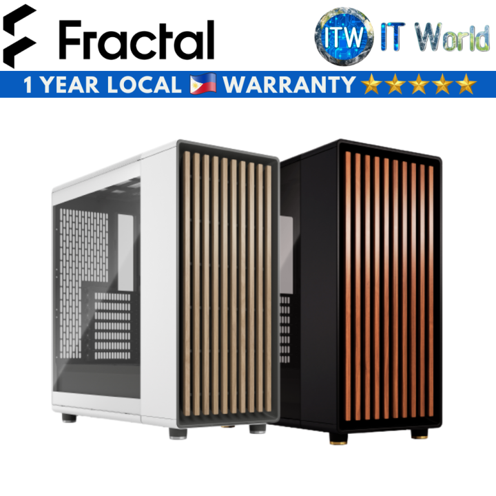Fractal Design North ATX Tempered Glass Gaming PC Case (Charcoal Black ...
