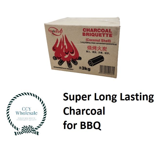 [BBQ Charcoal] 3kg Charcoal Long Lasting Premium Briquette Sawdust Arang for BBQ Campfires | Lazada