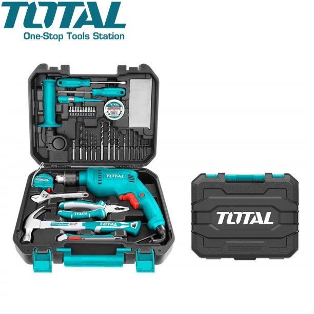 TOTAL ชุดครื่องมือช่าง มาพร้อมสว่านกระแทก 115 ชิ้นชุด รุ่น THKTHP1152 ...