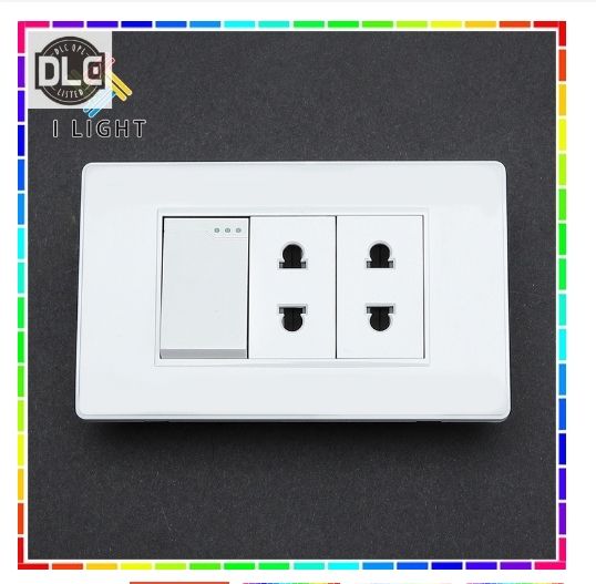 （Fast delivery）Wise series Universal Multi-functional 2 Gang Socket ...